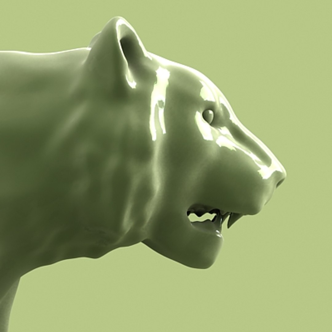 tiger cat feline 3d model