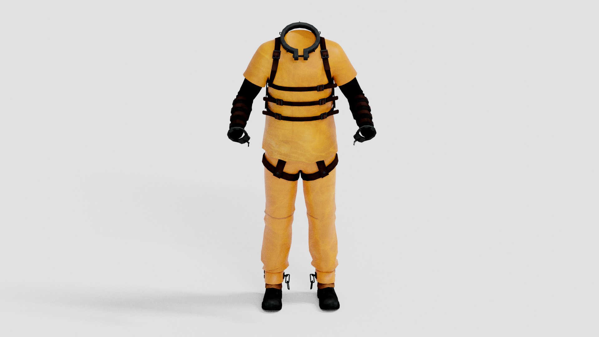 3D Model Prison Uniform For Male And Female - TurboSquid 2069703