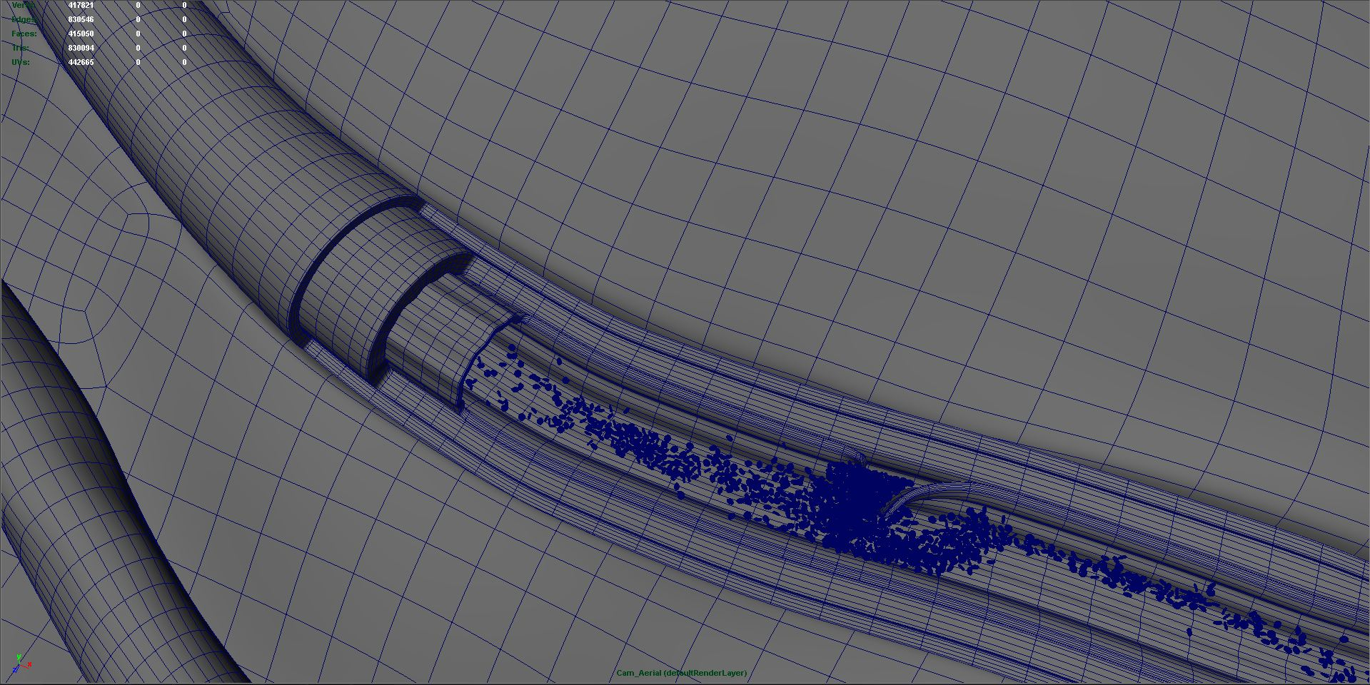 3d artery dissection model