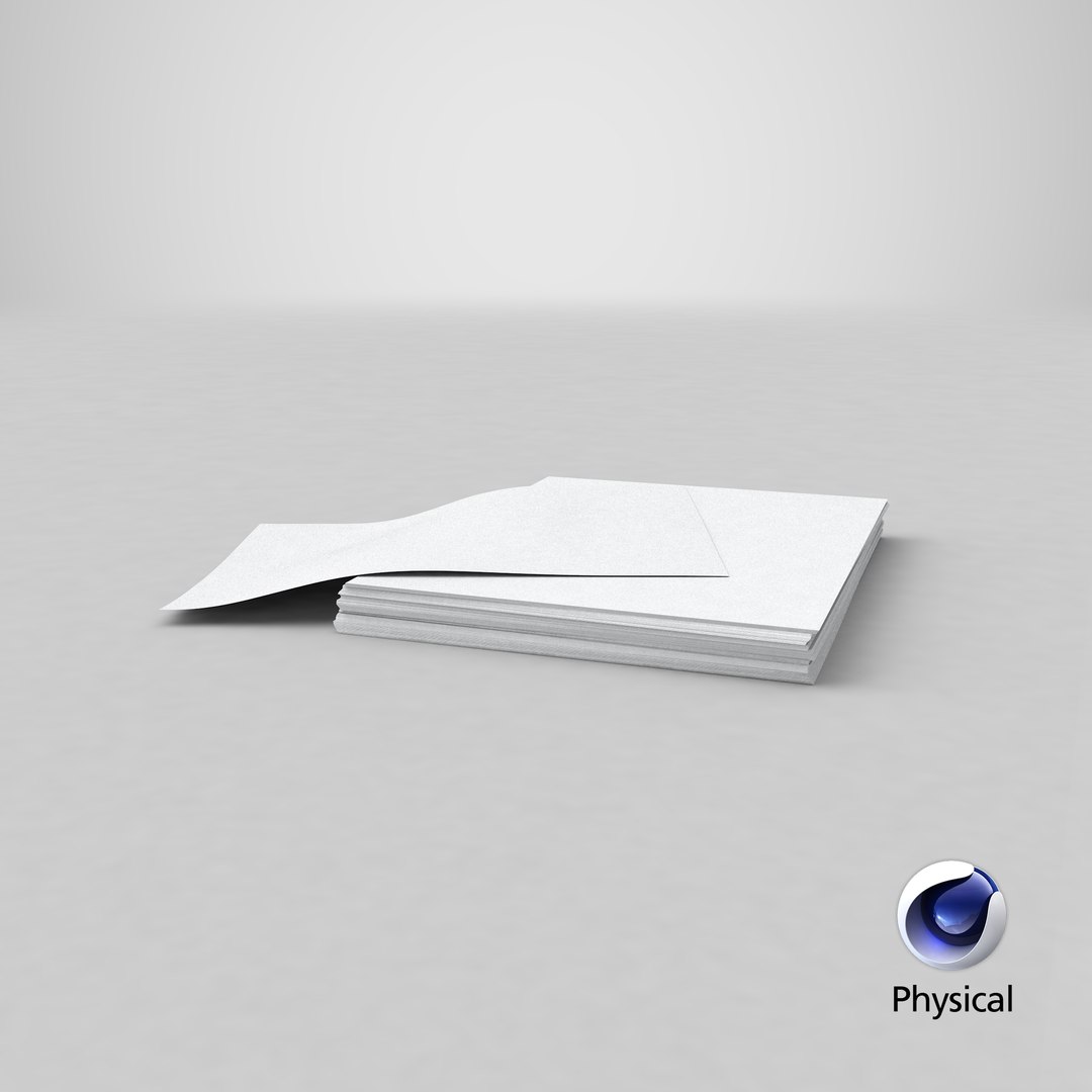 Small Stack Paper Sheets 3D Model - TurboSquid 1206503