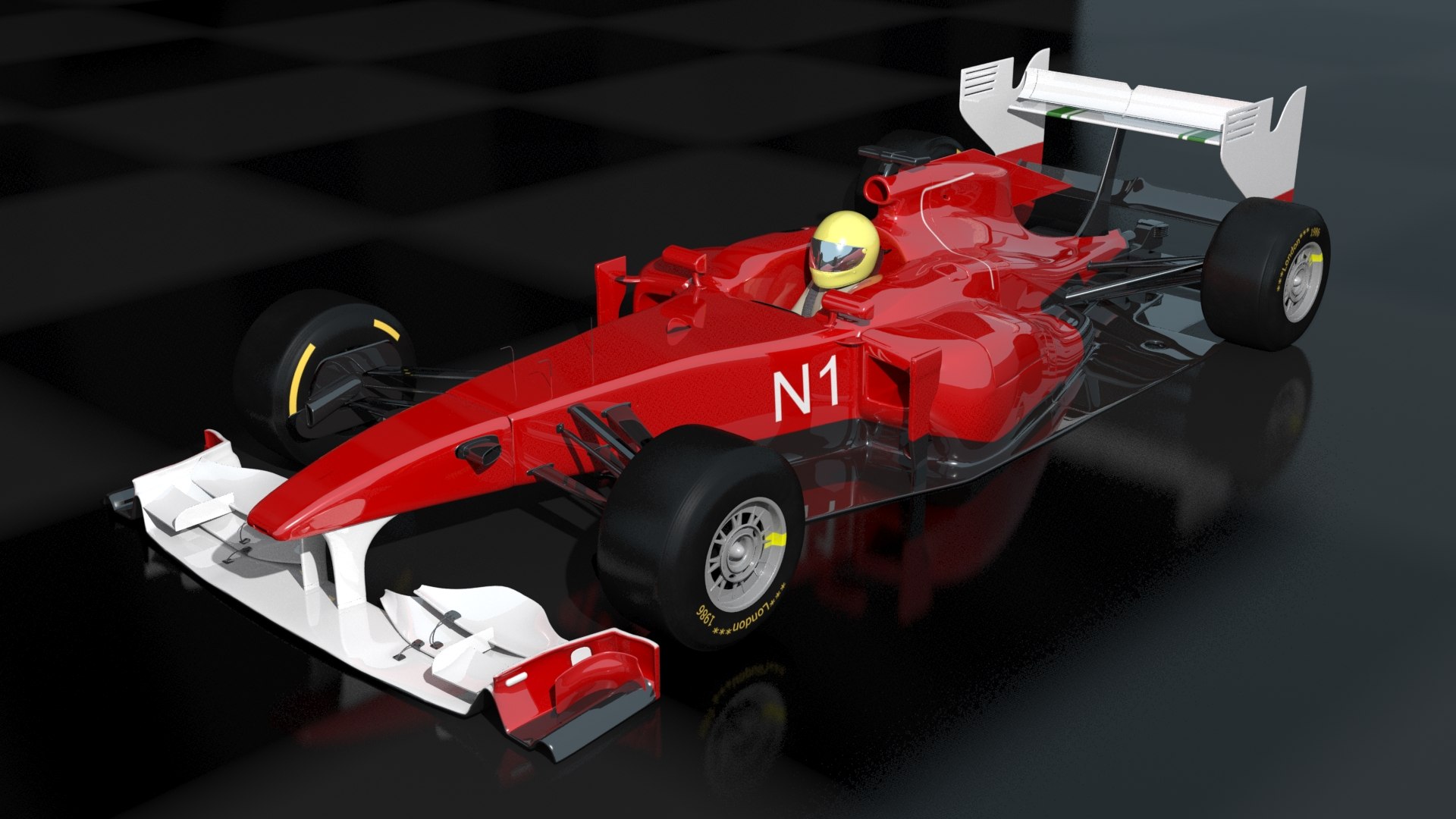 F1 Race Car 3d Max