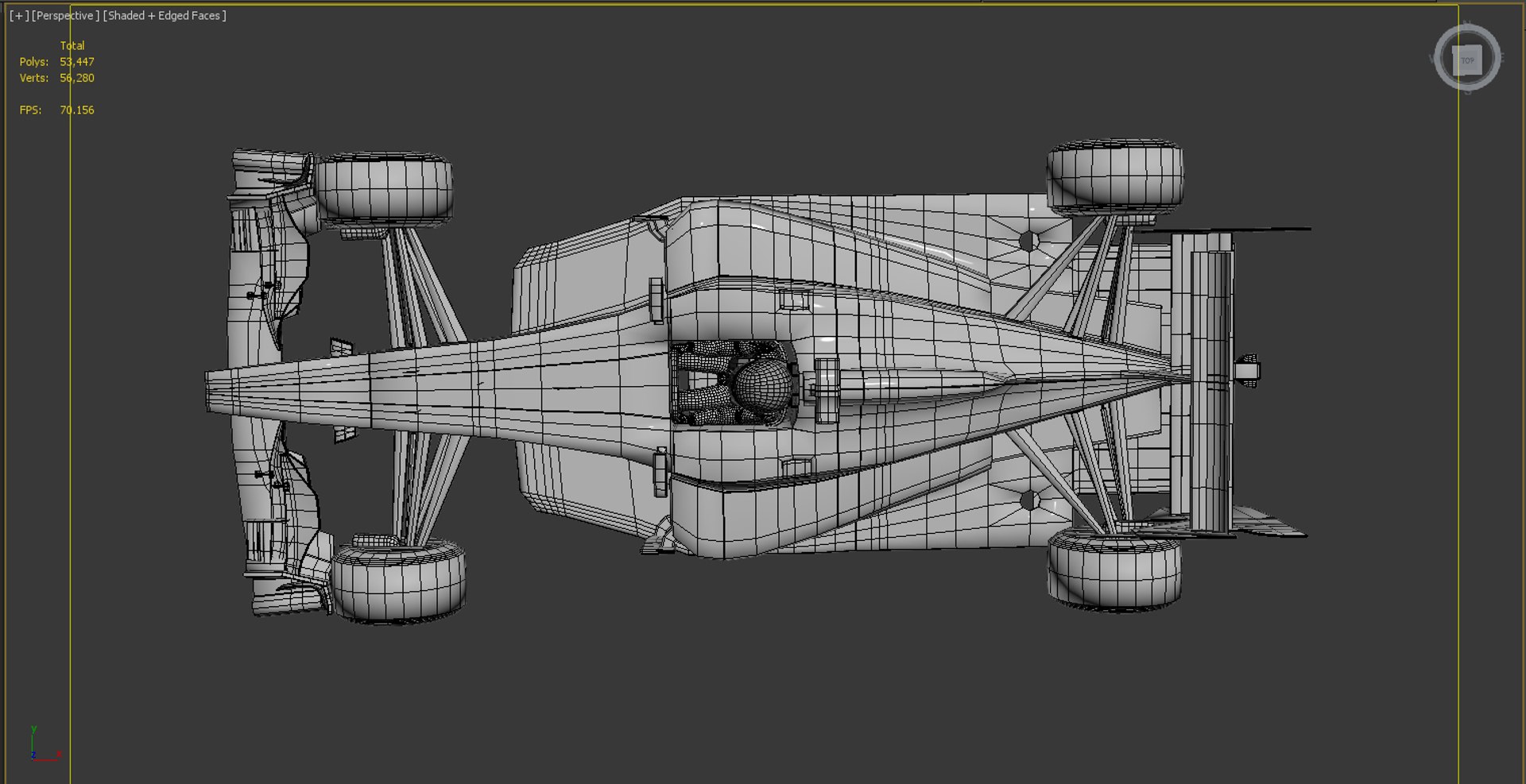F1 Race Car 3d Max