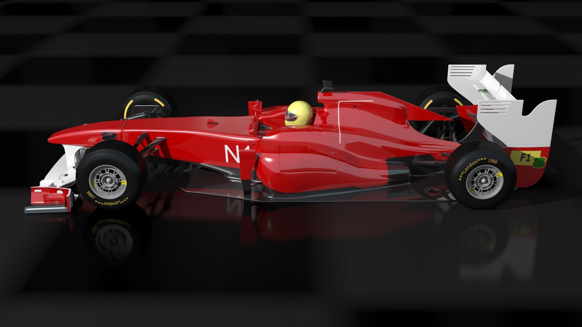 F1 Race Car 3d Max