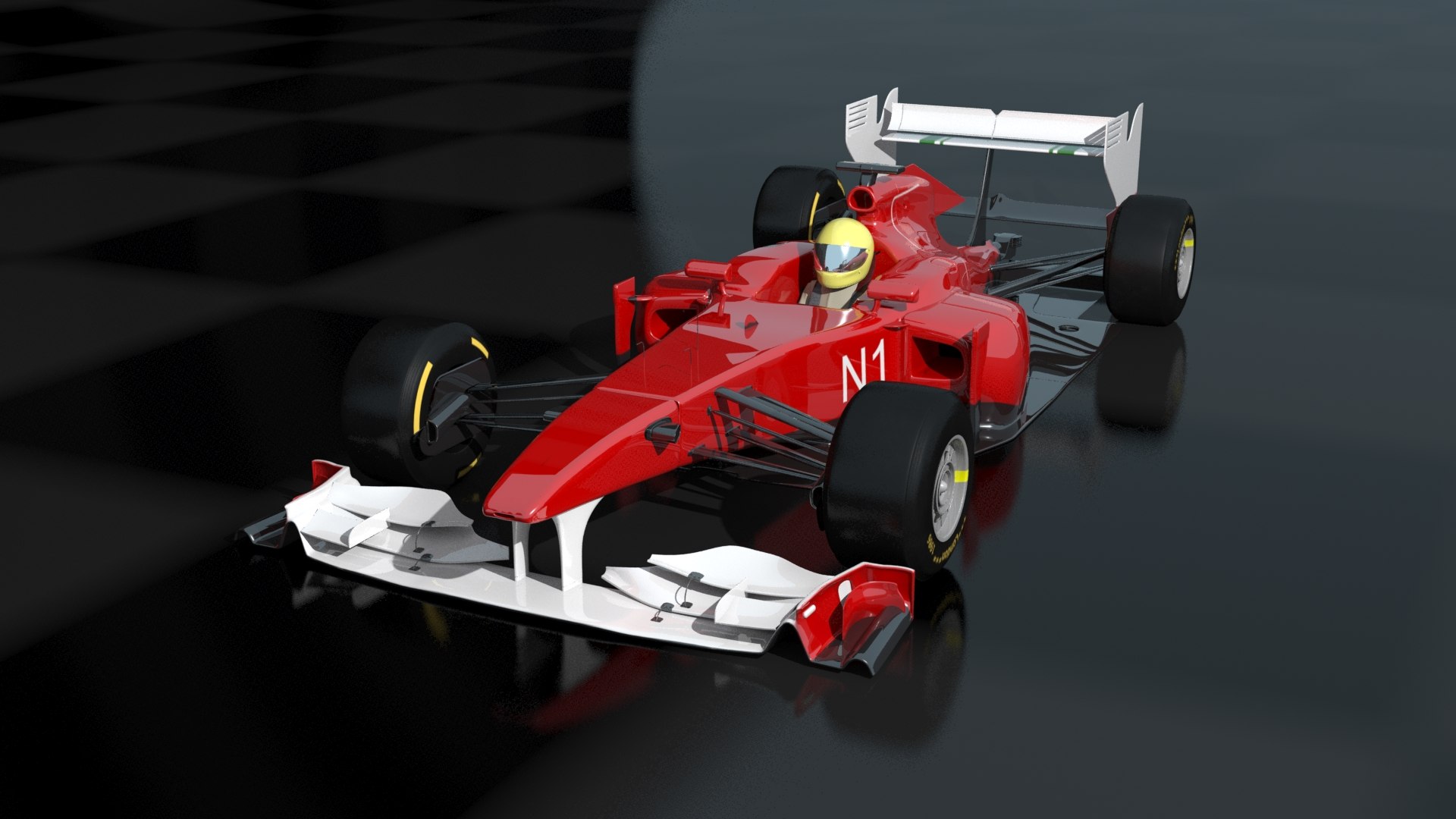 F1 Race Car 3d Max