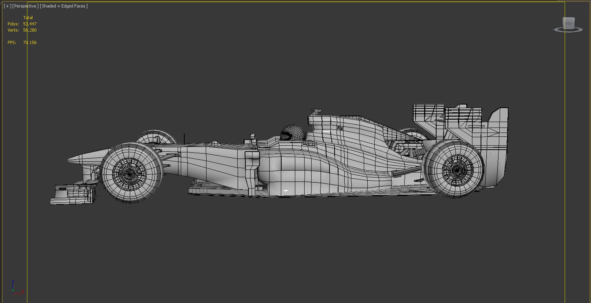 F1 Race Car 3d Max
