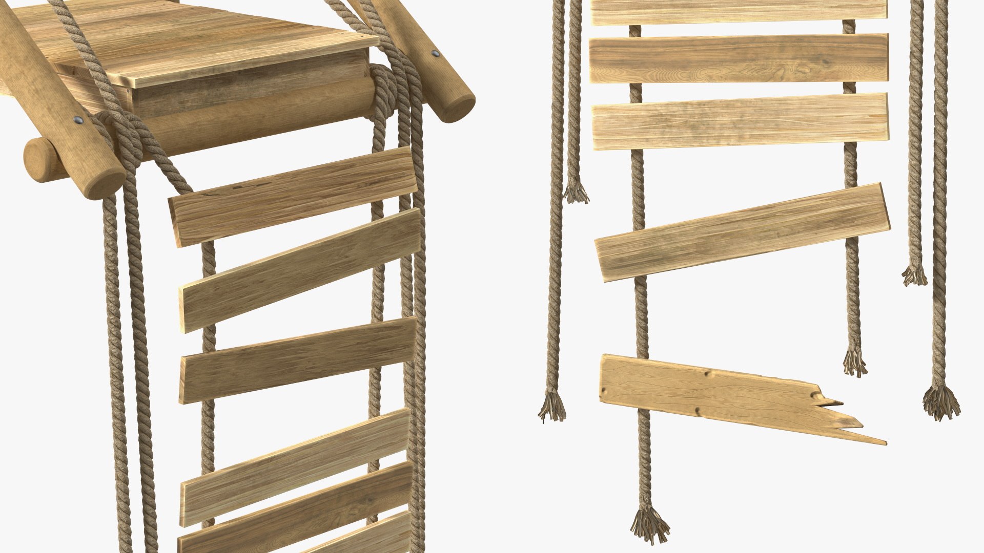 Broken Rope Bridge Fur 3D - TurboSquid 2080754