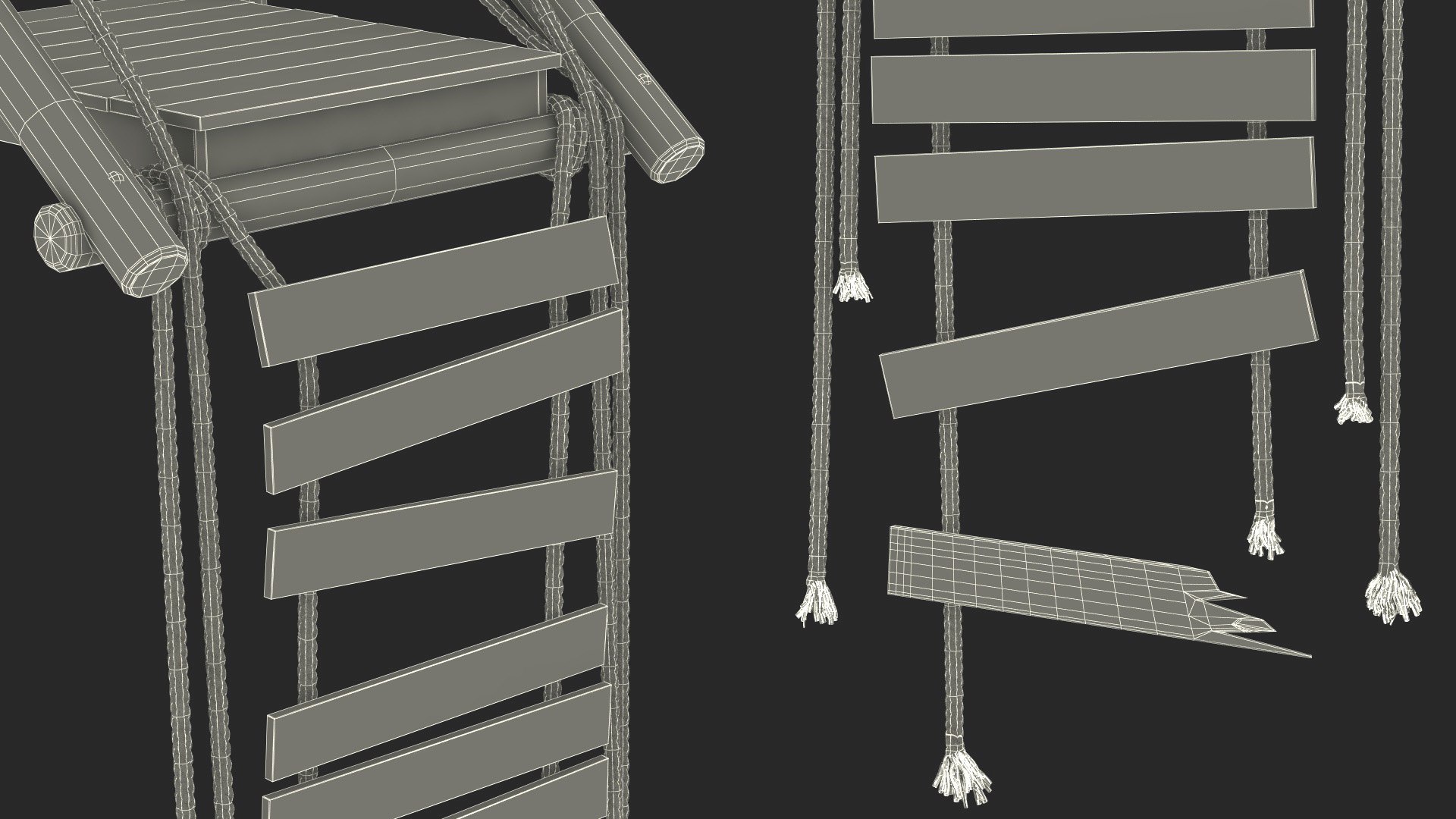 Broken Rope Bridge Fur 3D - TurboSquid 2080754
