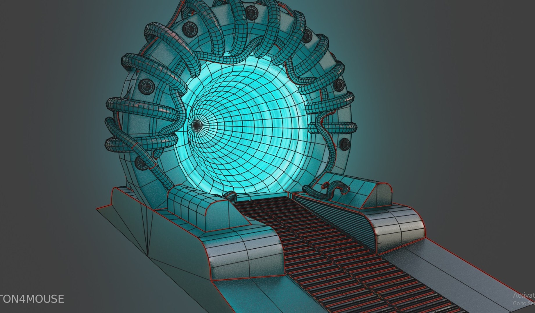 Sci-fi Portal 3D Model - TurboSquid 1409282