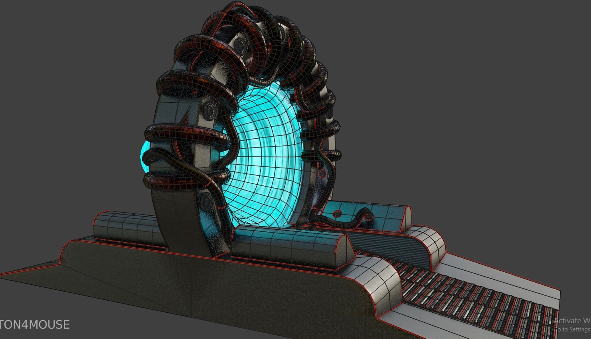 Sci-fi Portal 3D Model - TurboSquid 1409282