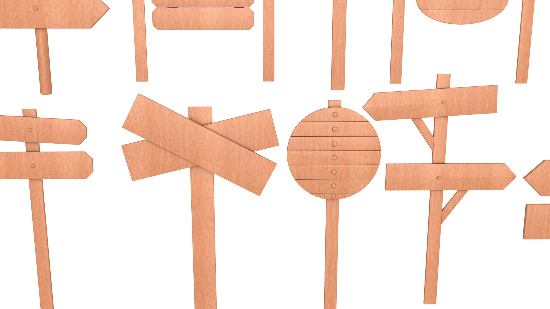 3D Signboards Collection Model - TurboSquid 2201377