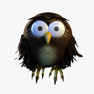 Rigged Cartoon Owl 3D Models For Download | TurboSquid