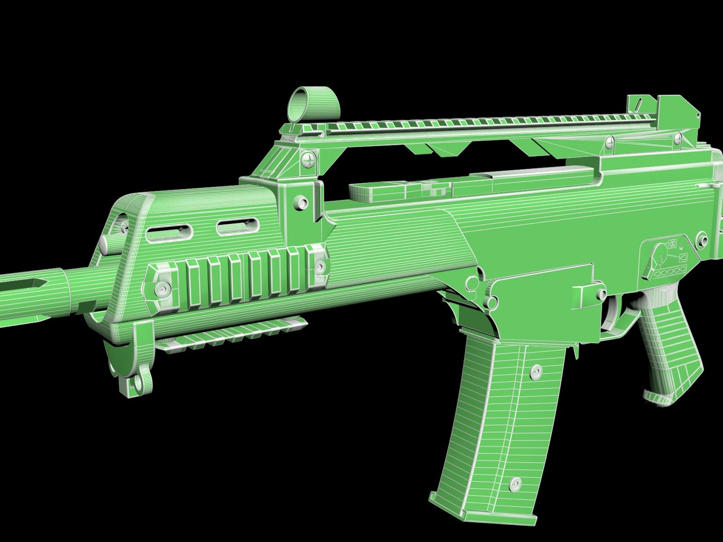 3D Military Gun - TurboSquid 1315429