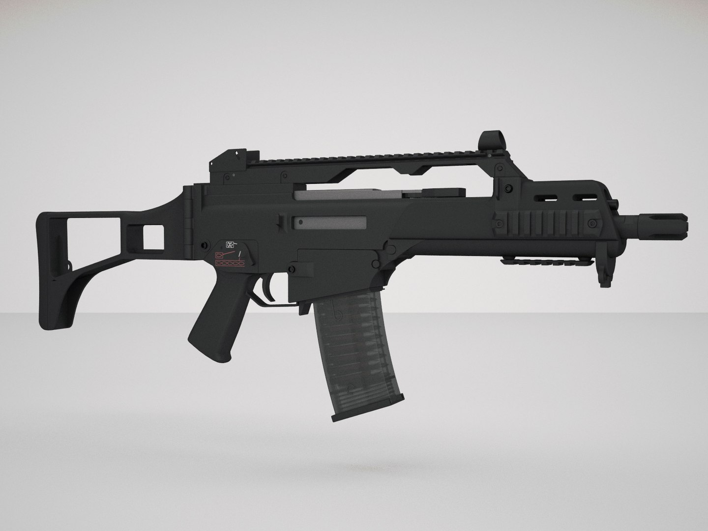 3D Military Gun - TurboSquid 1315429