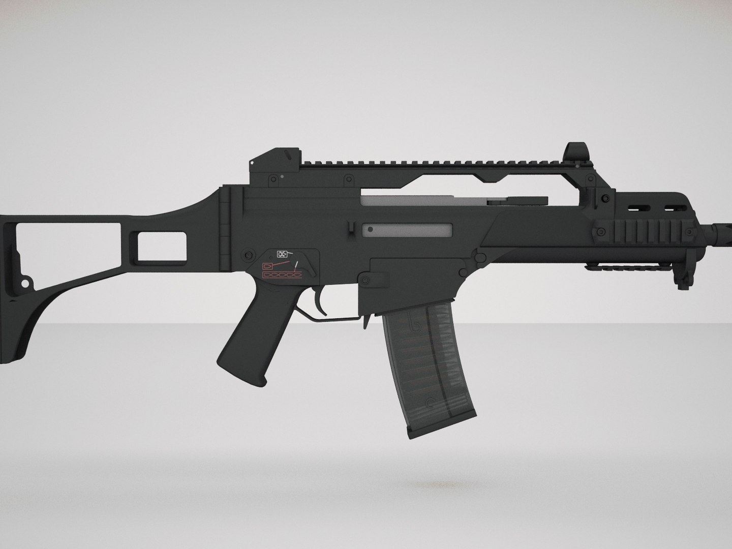 3D Military Gun - TurboSquid 1315429