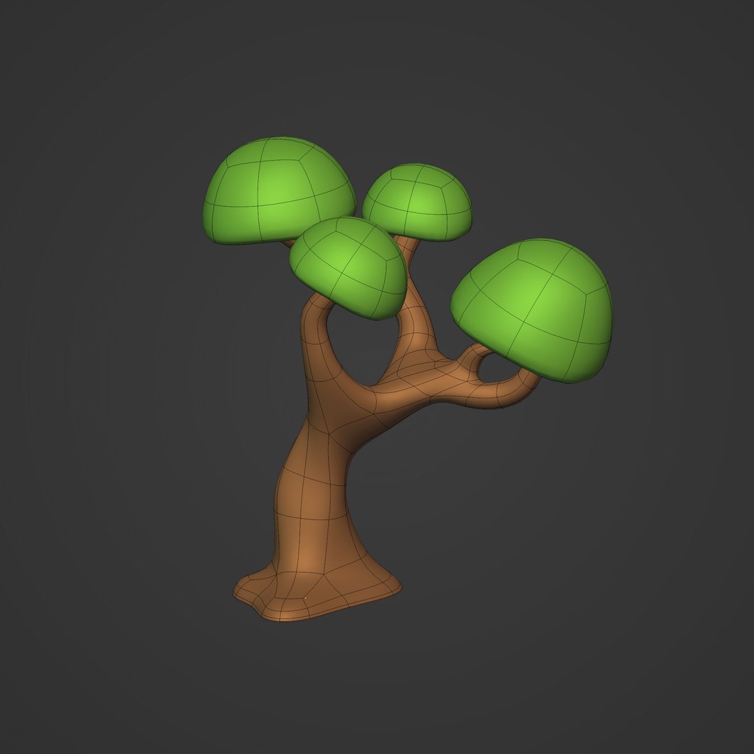 Cartoon Trees Pack Model - TurboSquid 1857251