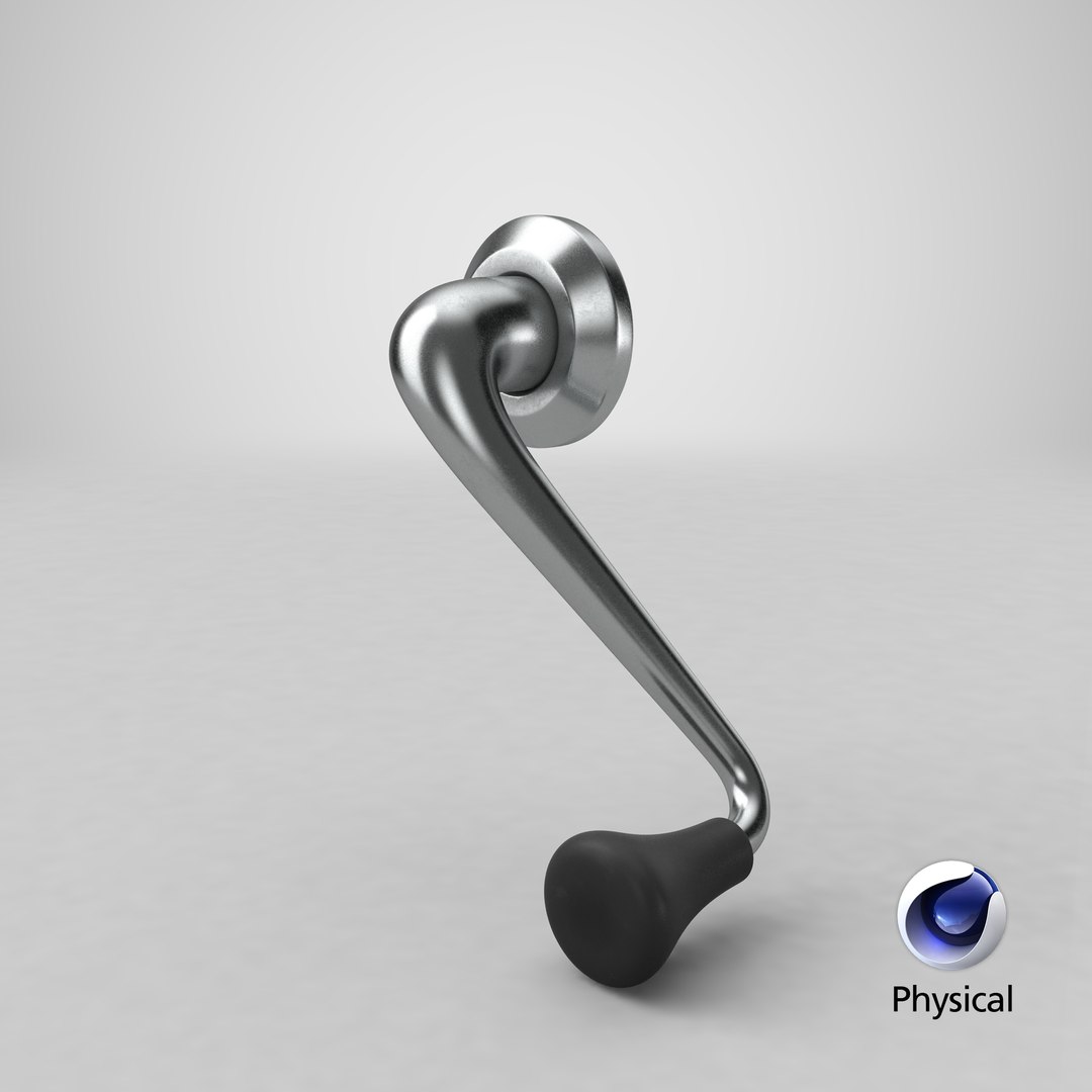 3D Retro Car Door Handle V2 Model - TurboSquid 2058899