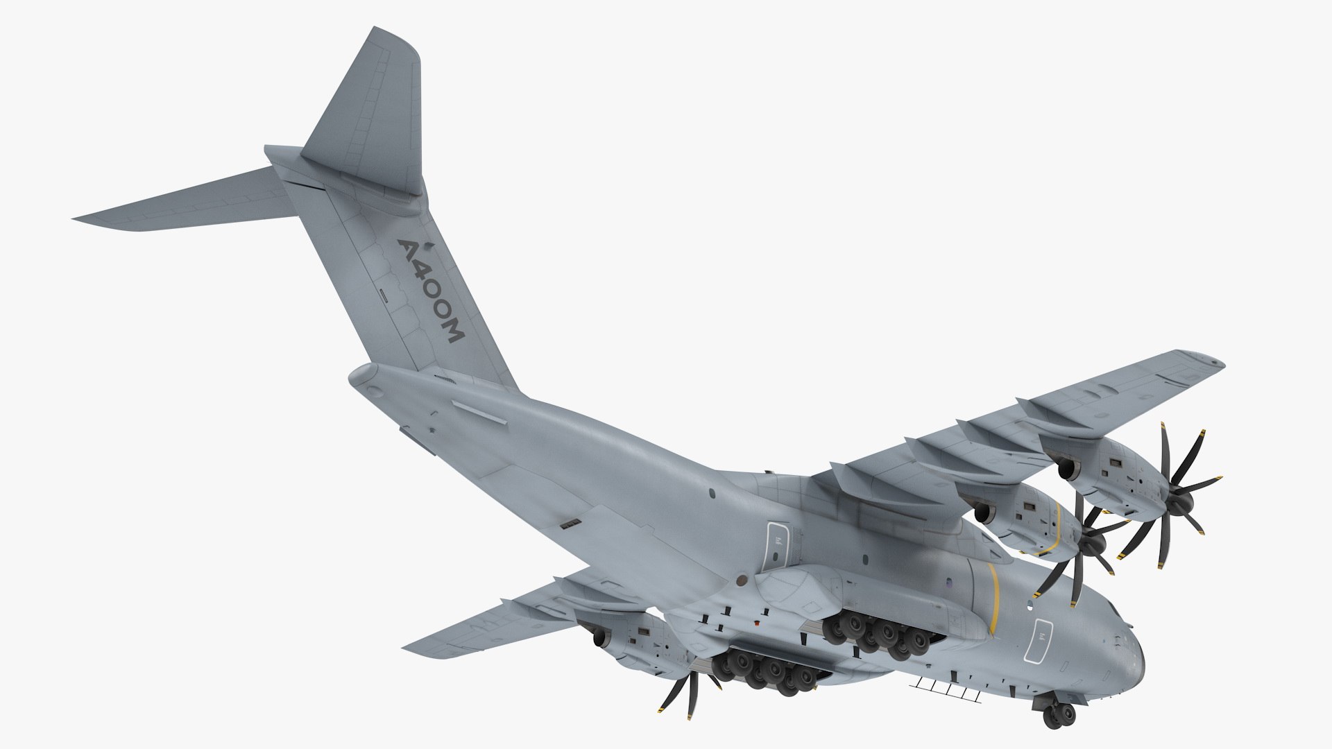 3D Airbus A400M Atlas Military Transport Aircraft Rigged For Cinema 4D ...