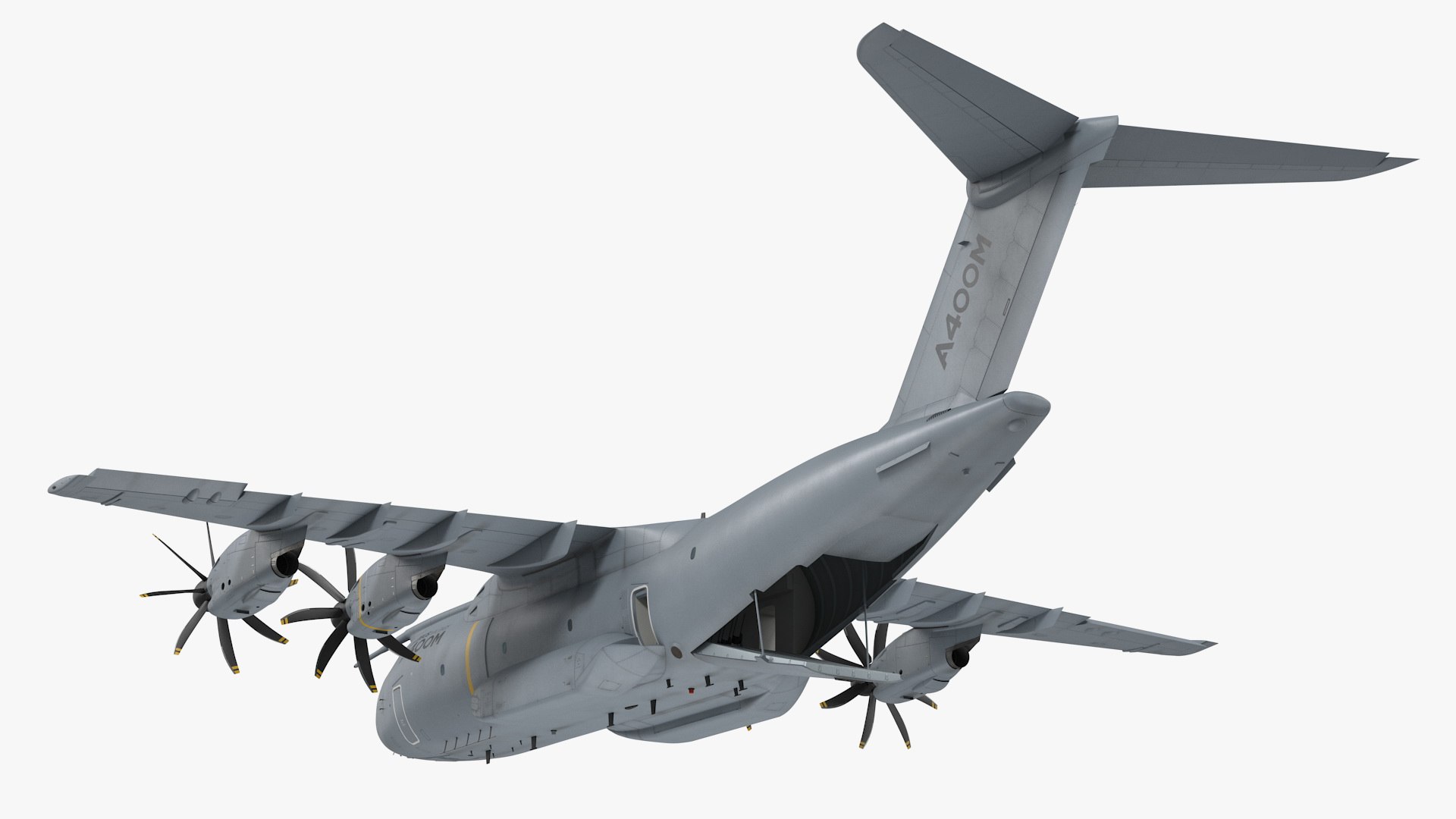 3D Airbus A400M Atlas Military Transport Aircraft Rigged For Cinema 4D ...