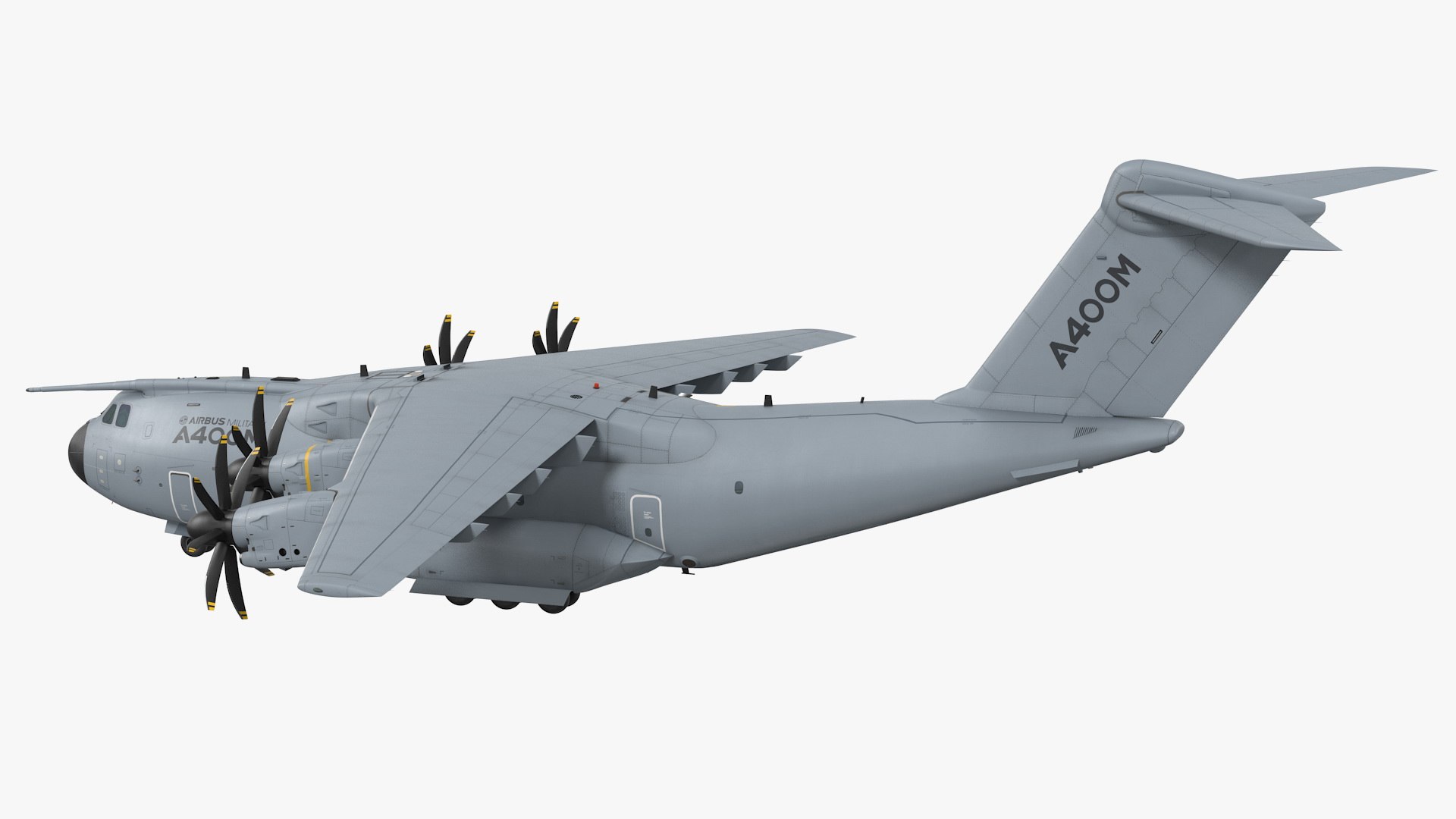 3D Airbus A400M Atlas Military Transport Aircraft Rigged For Cinema 4D ...