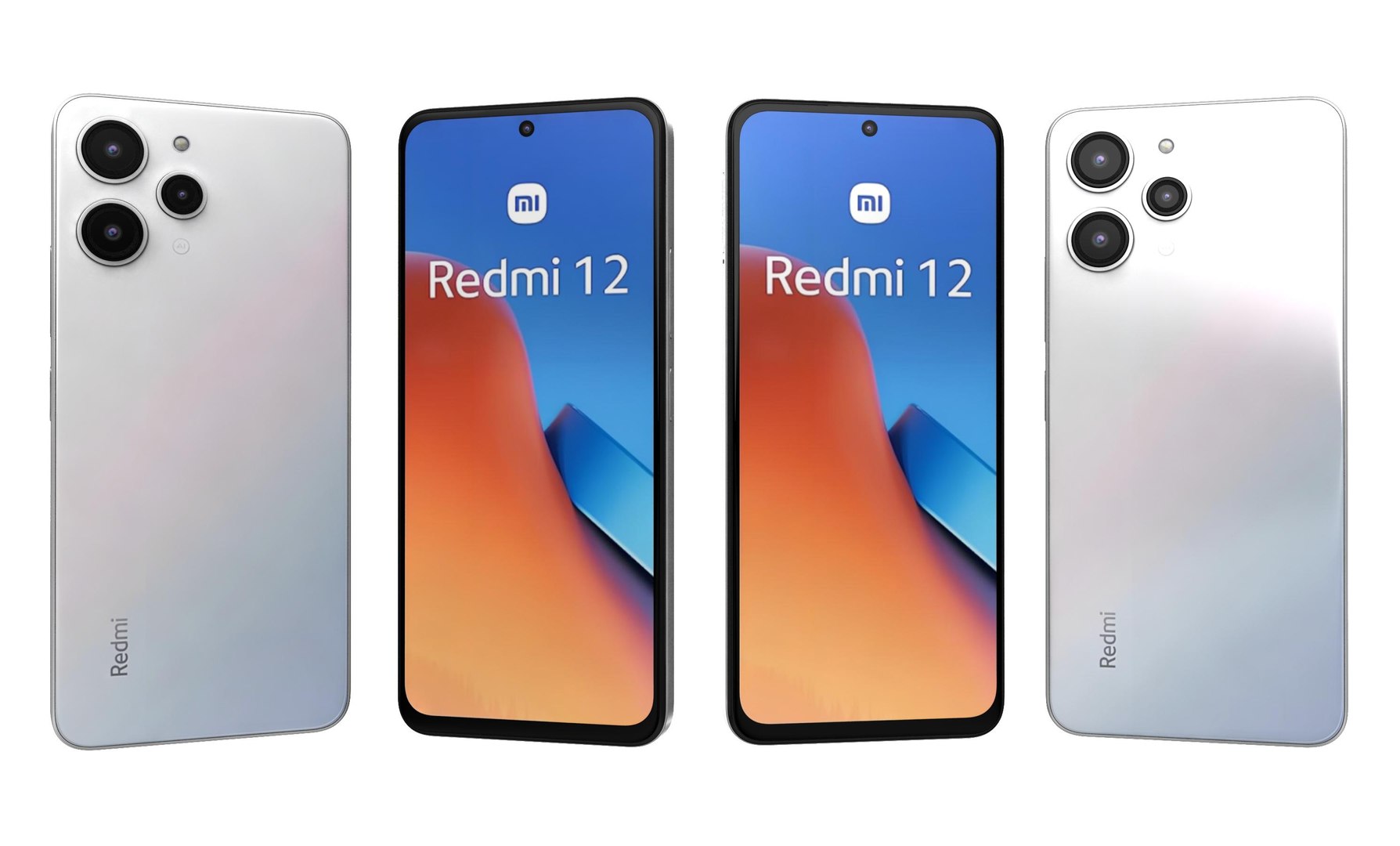 3D Xiaomi Redmi 12 White model - TurboSquid 2087314