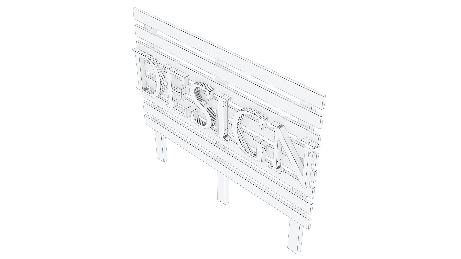 3D Model Advertising Signage 5 - TurboSquid 2029884