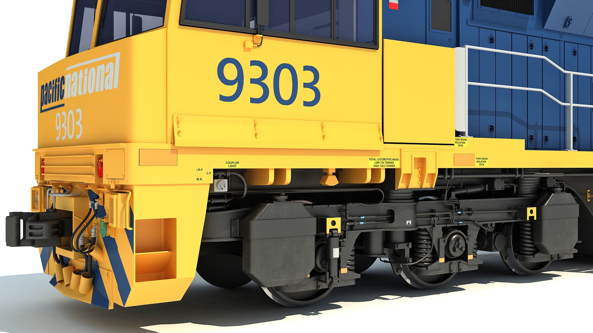 3D locomotive c44aci - TurboSquid 1649781