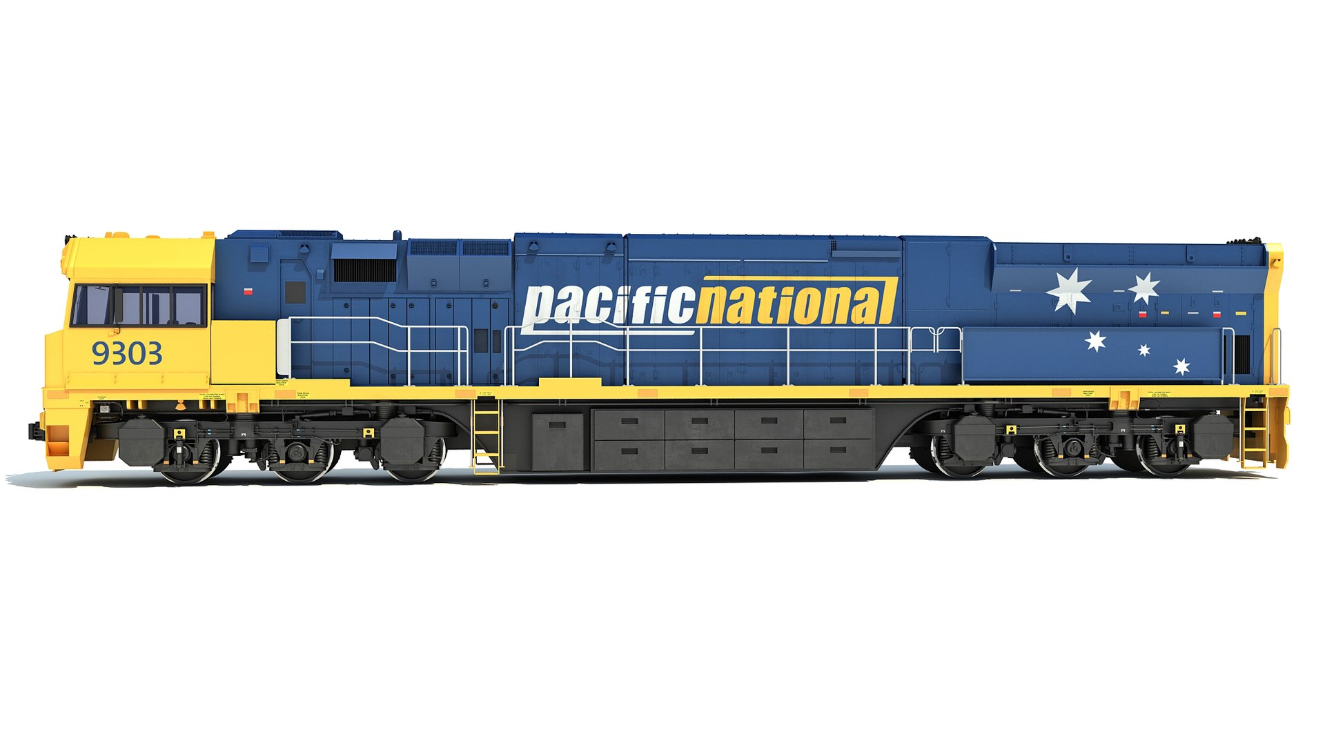3D Locomotive C44aci - TurboSquid 1649781