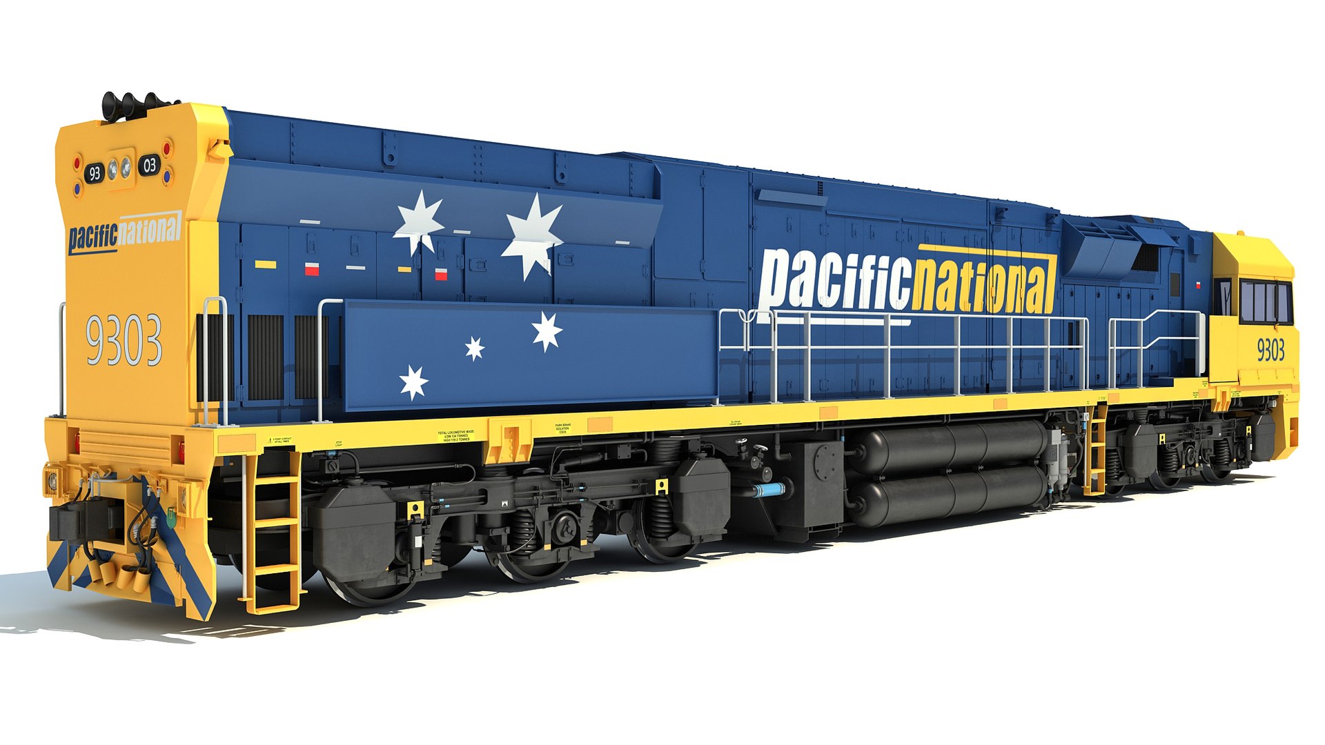 3D Locomotive C44aci - TurboSquid 1649781