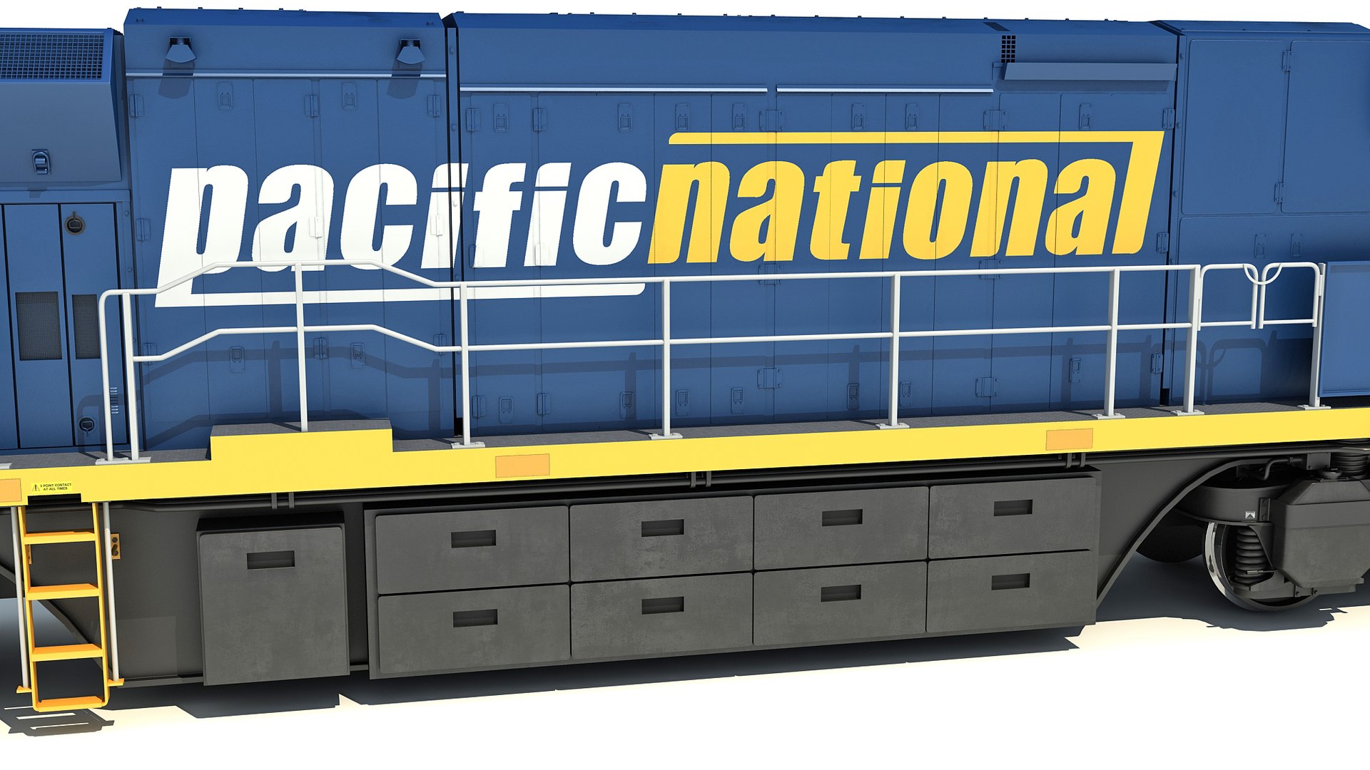 3D locomotive c44aci - TurboSquid 1649781