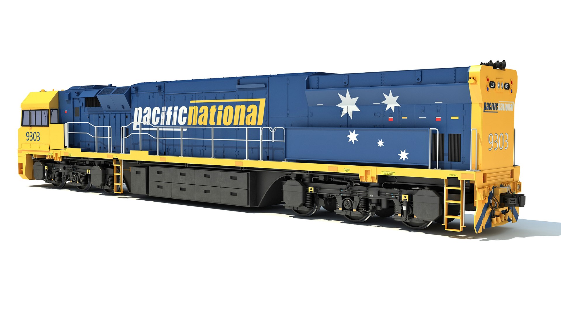 3D Locomotive C44aci - TurboSquid 1649781
