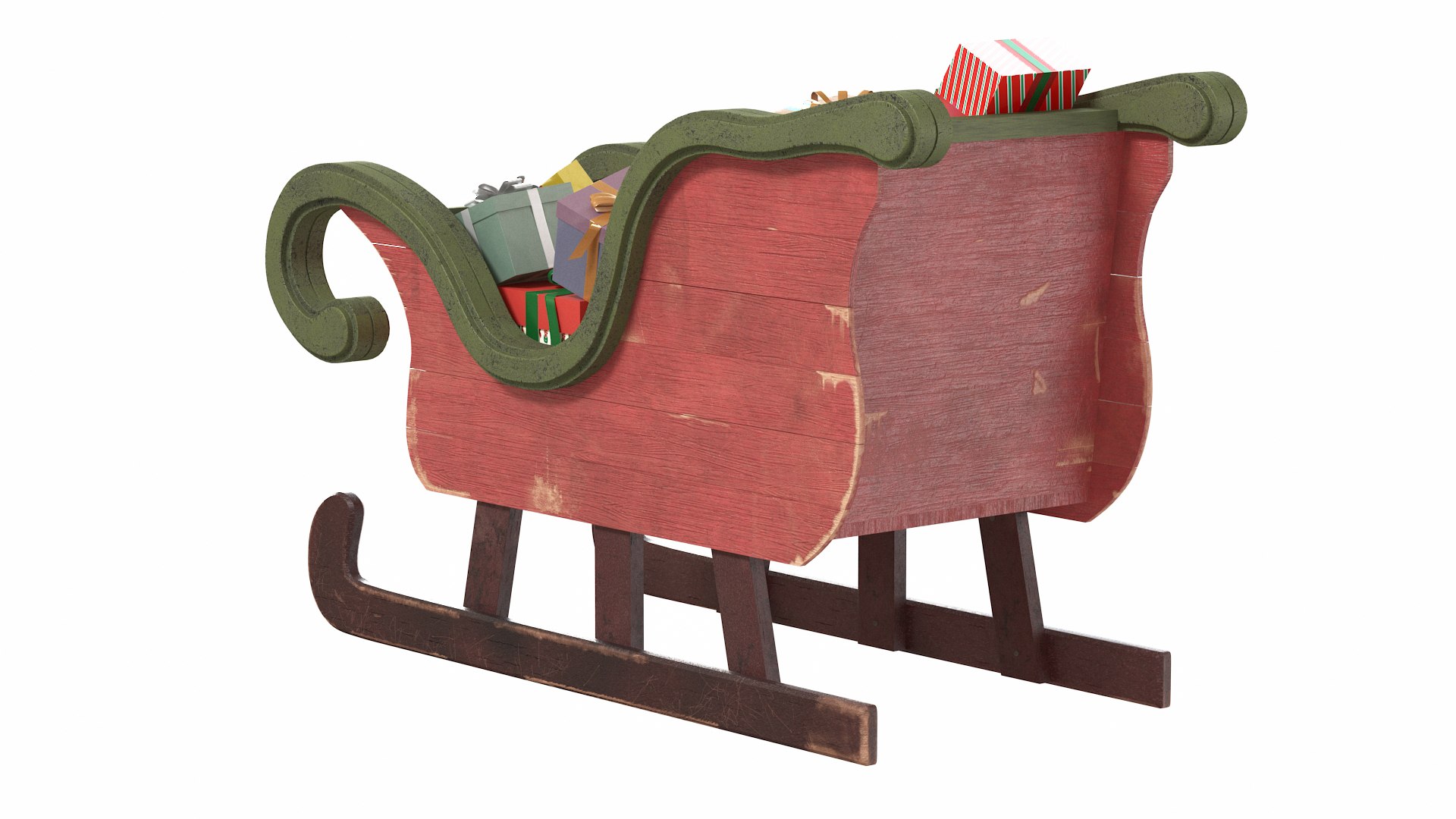 3D Sleigh Model - TurboSquid 1998373