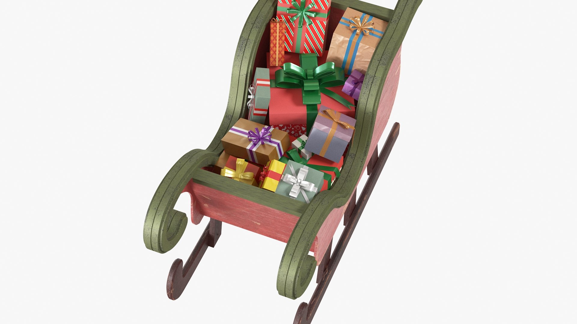 3D Sleigh Model - TurboSquid 1998373