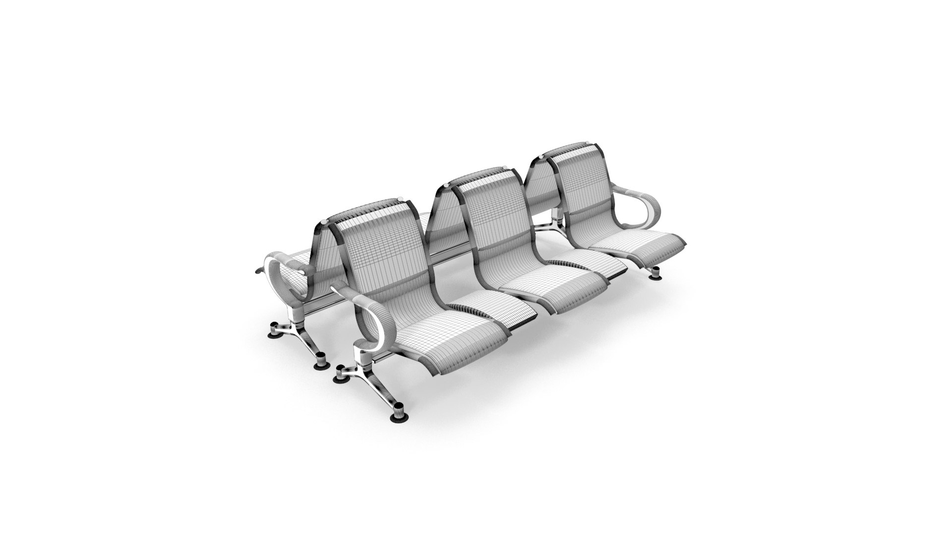 3D Airport Seating - TurboSquid 2016411
