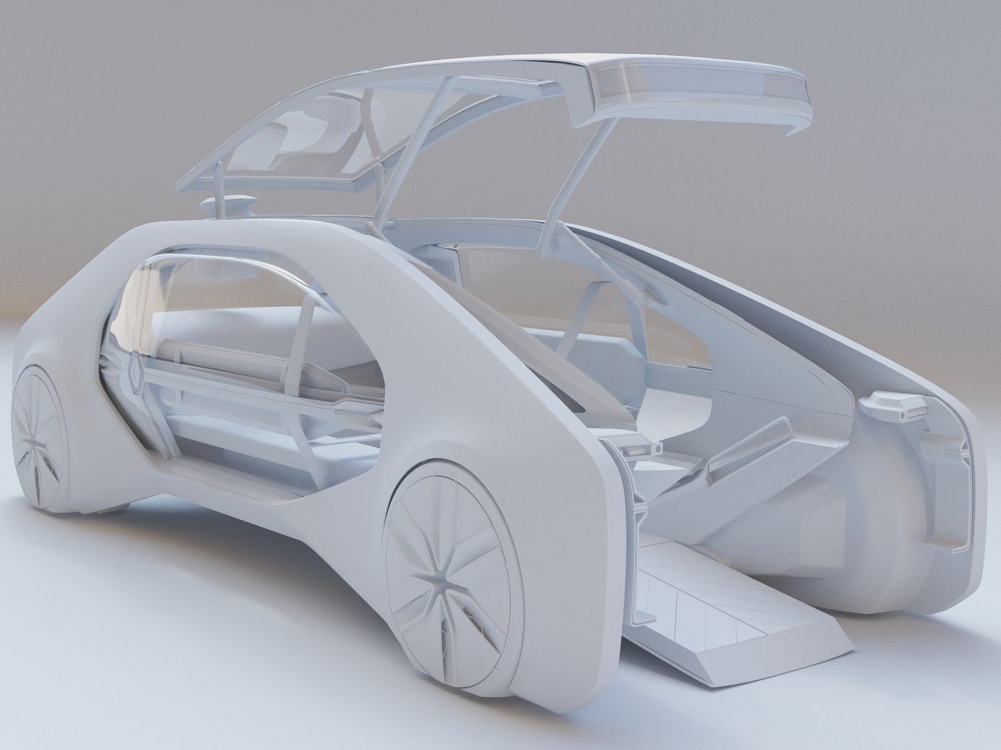 Rigged renault ez-go concept model - TurboSquid 1525261