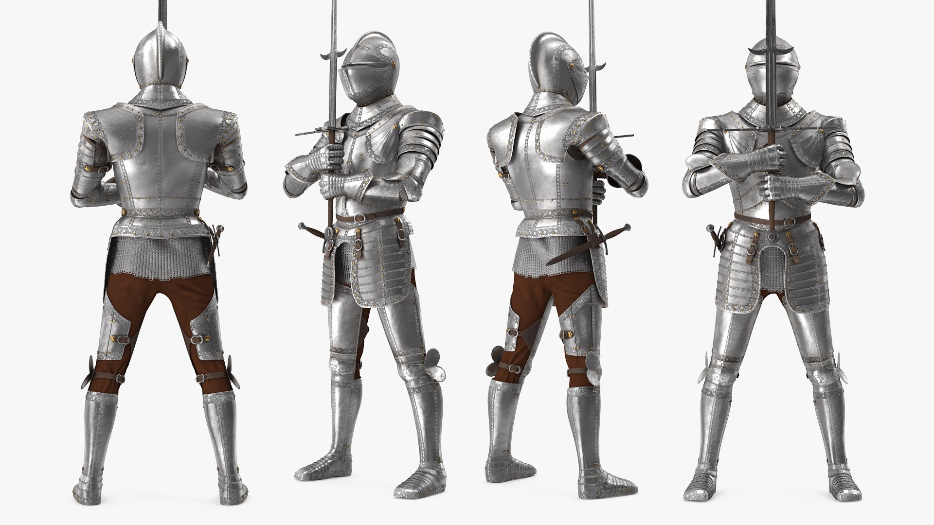 Medieval knight plate armor 3D - TurboSquid 1528494