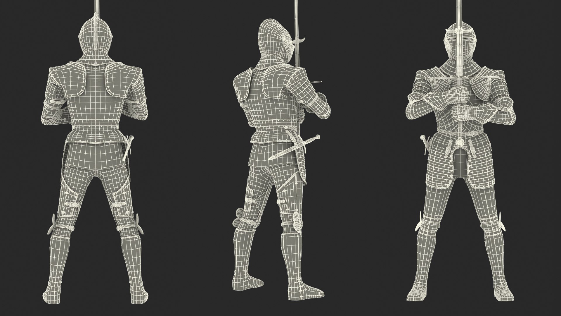 Medieval knight plate armor 3D - TurboSquid 1528494