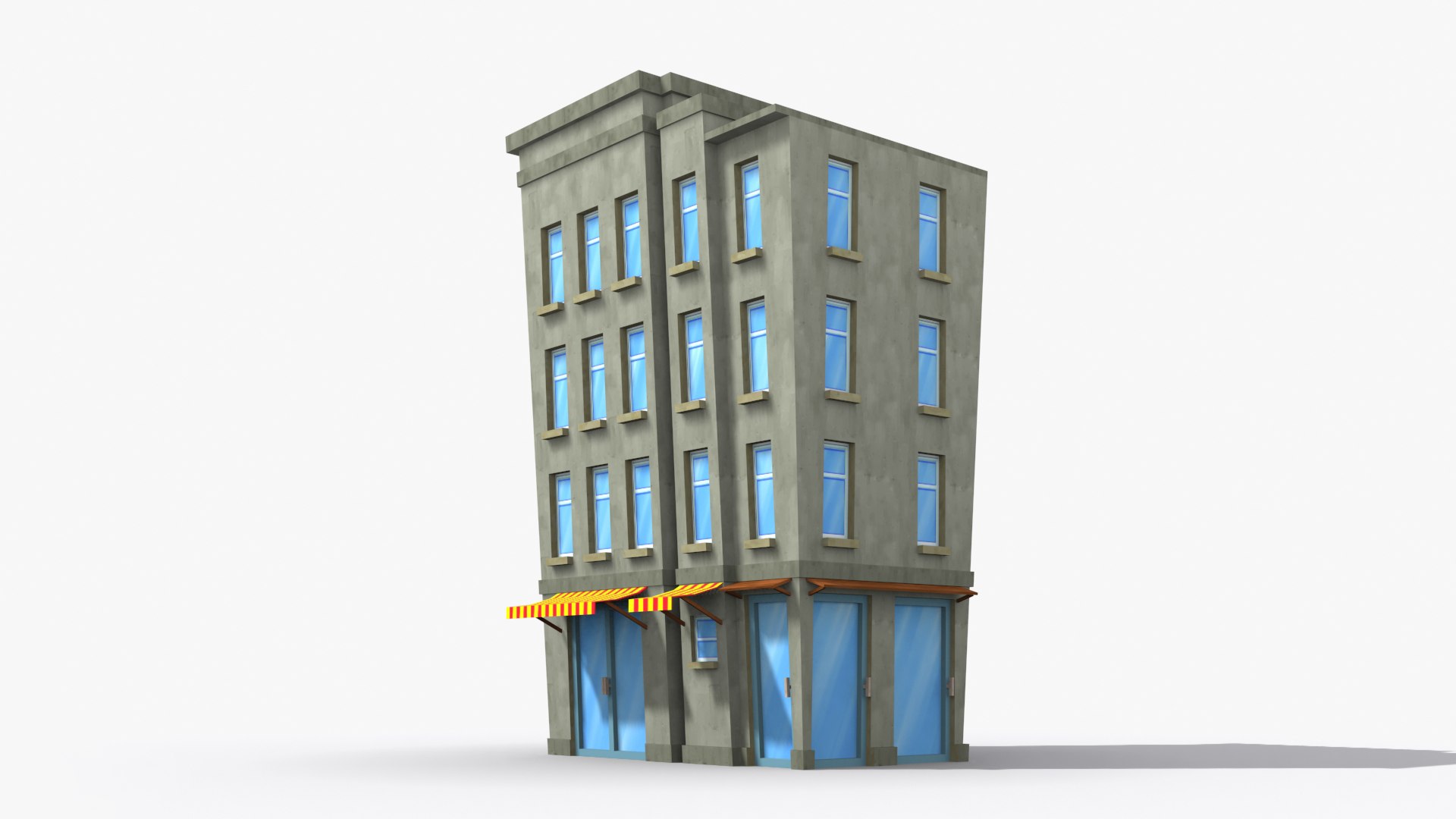 3D Cartoon Building x23 - TurboSquid 1833145