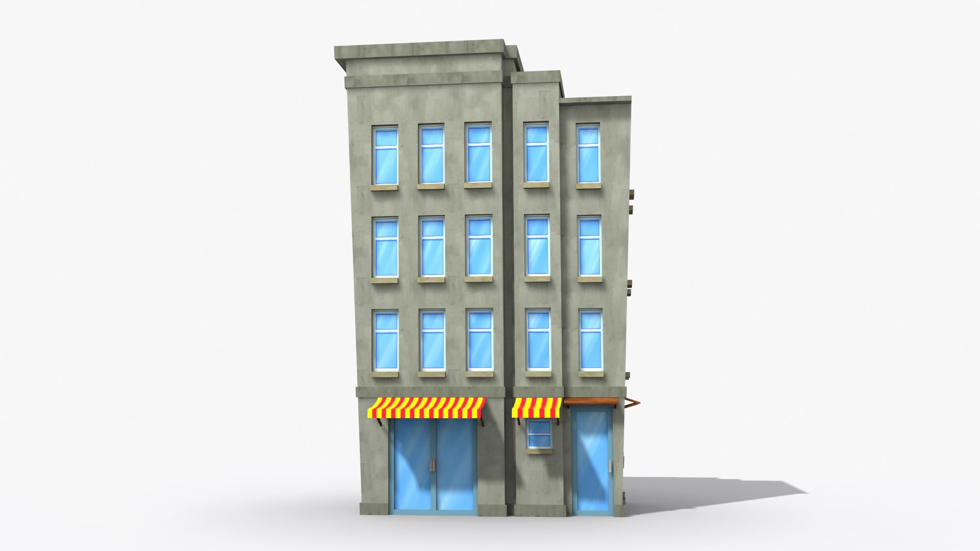 3D Cartoon Building x23 - TurboSquid 1833145