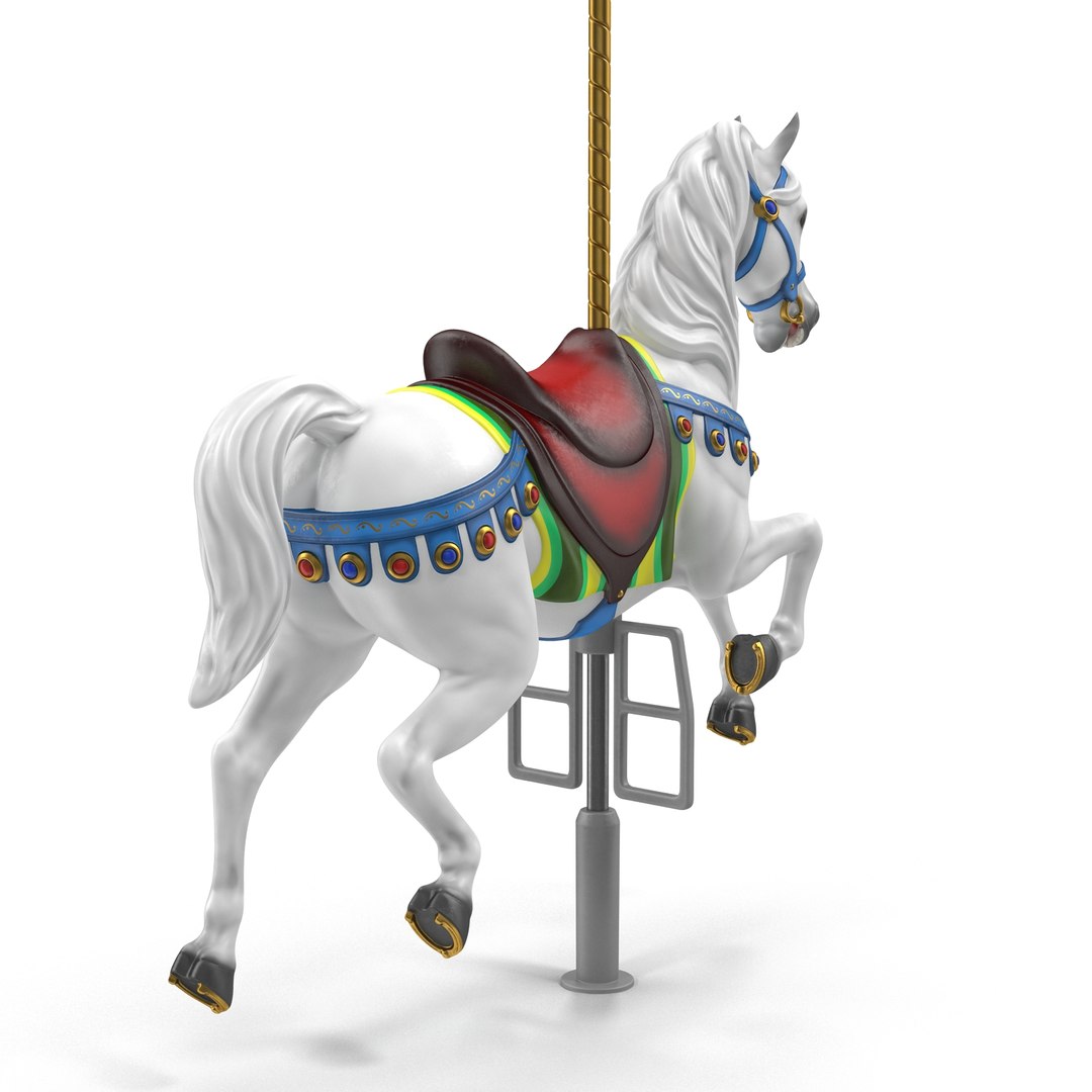 Carousel Horse V9 3D Model - TurboSquid 1182538