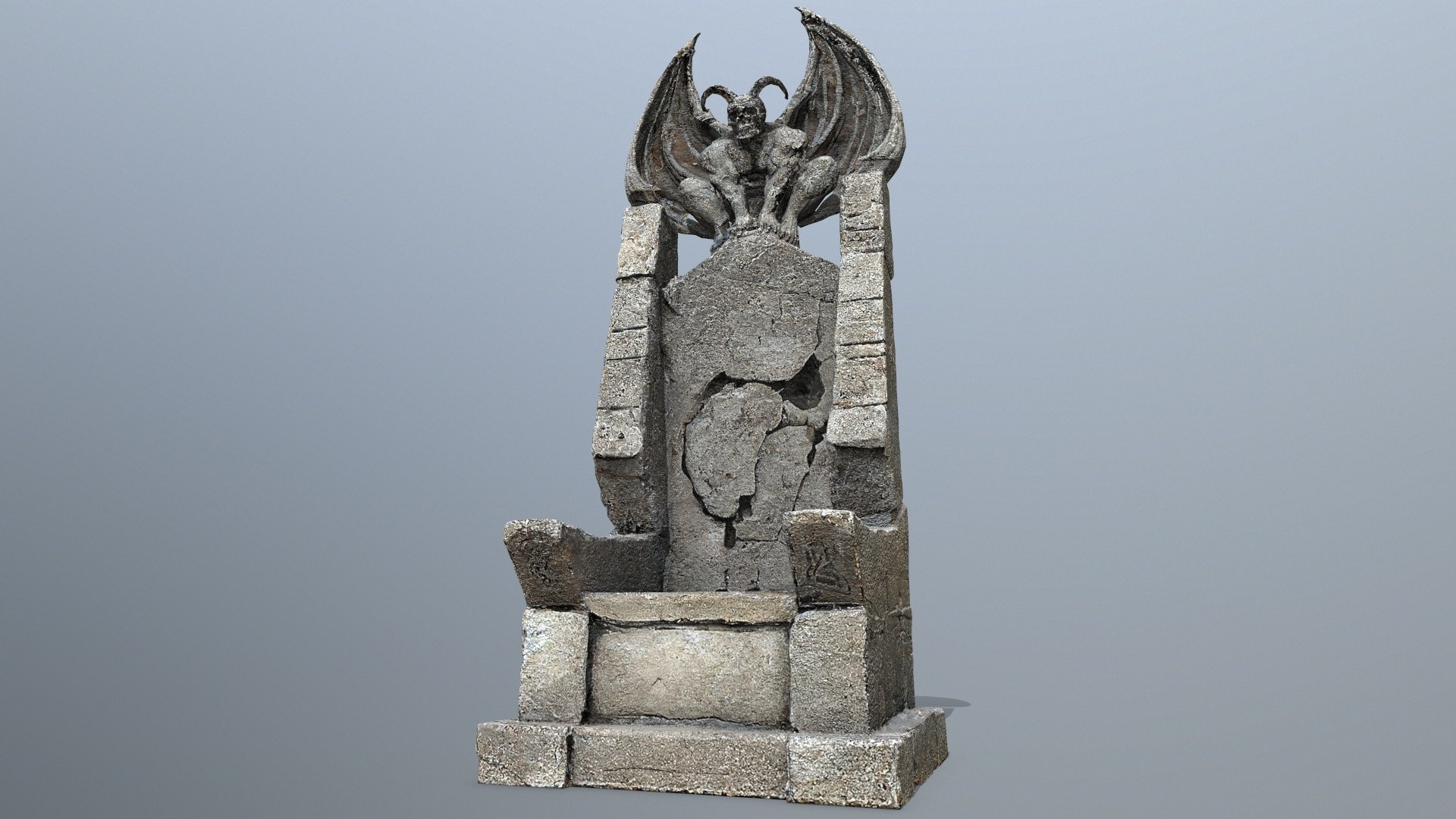 3D Devil Stone Throne 1 - TurboSquid 2268823
