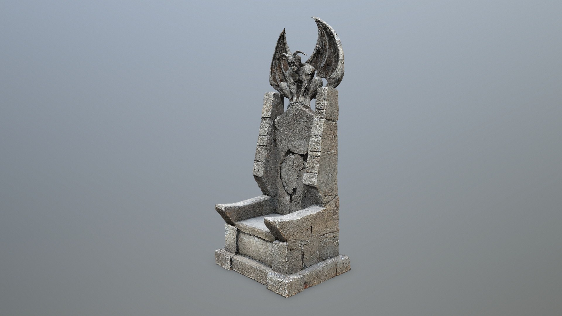 3D Devil Stone Throne 1 - TurboSquid 2268823