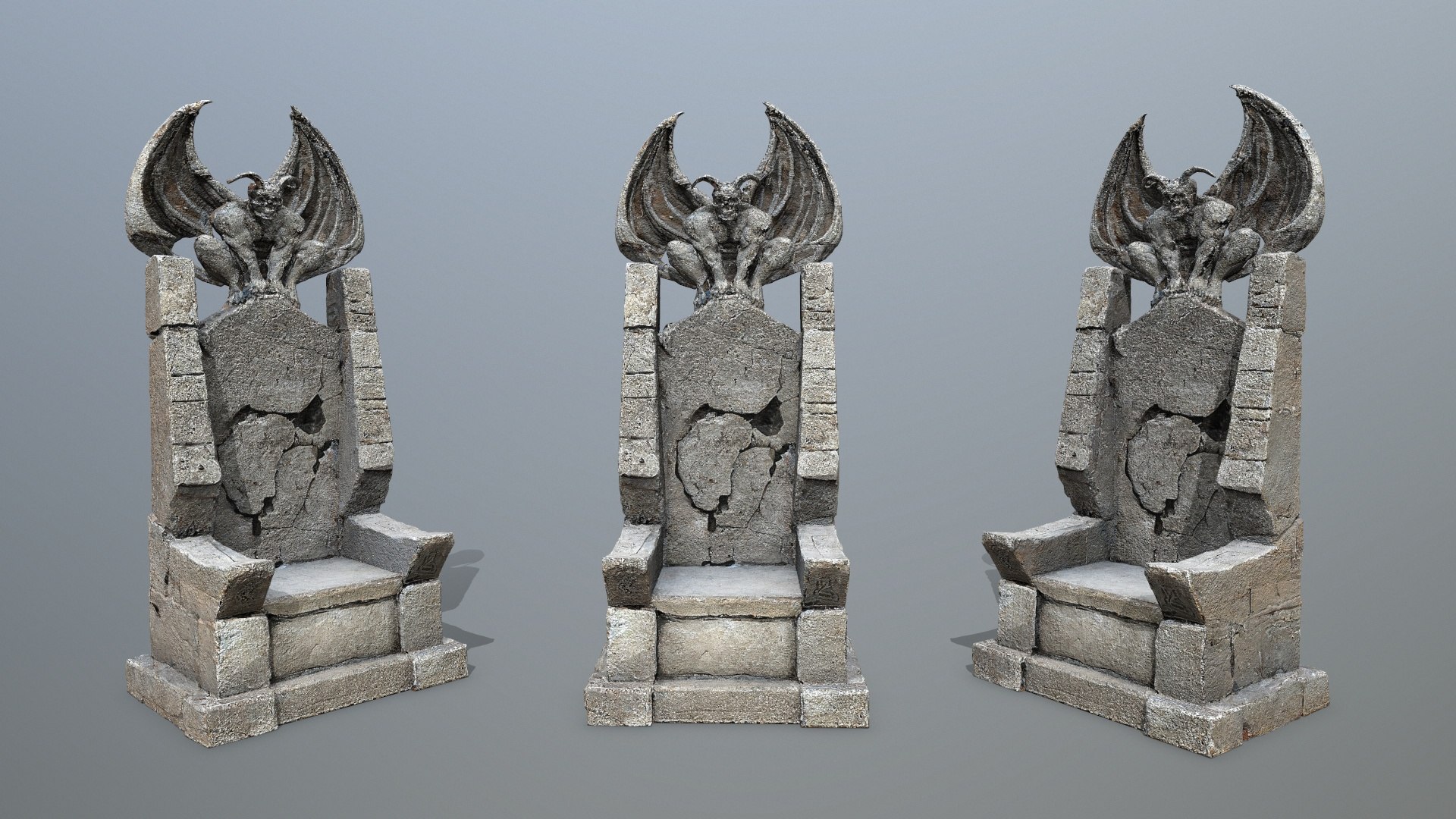 3D Devil Stone Throne 1 - TurboSquid 2268823