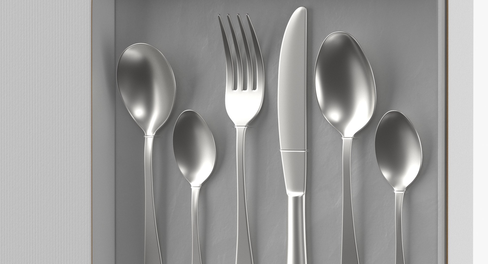 3D Cutlery Boxes Type 01 Silver and Brass Blank or Generic Box1 ...