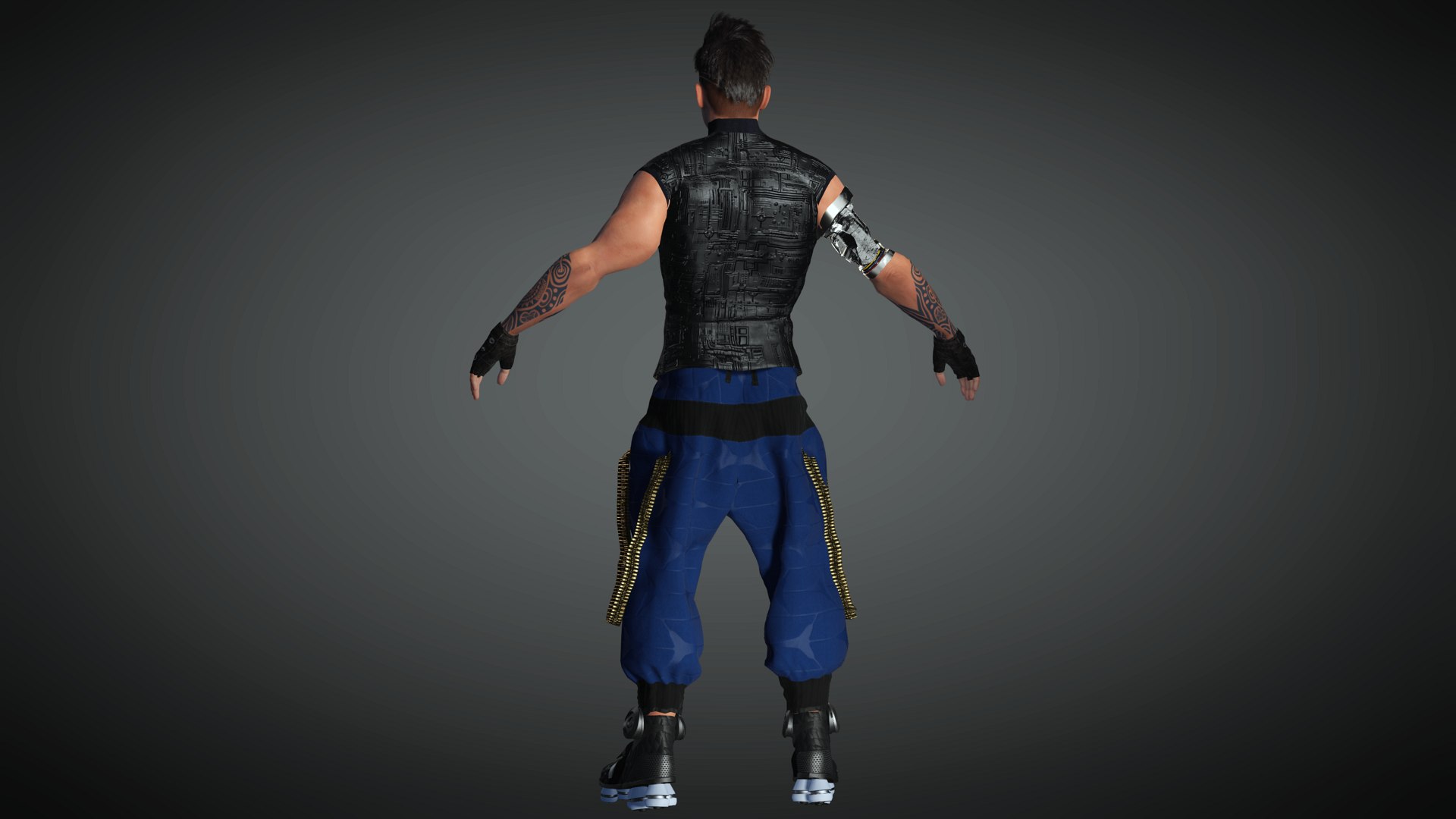 Cyber Punk Male Character 03 Model - TurboSquid 1888984