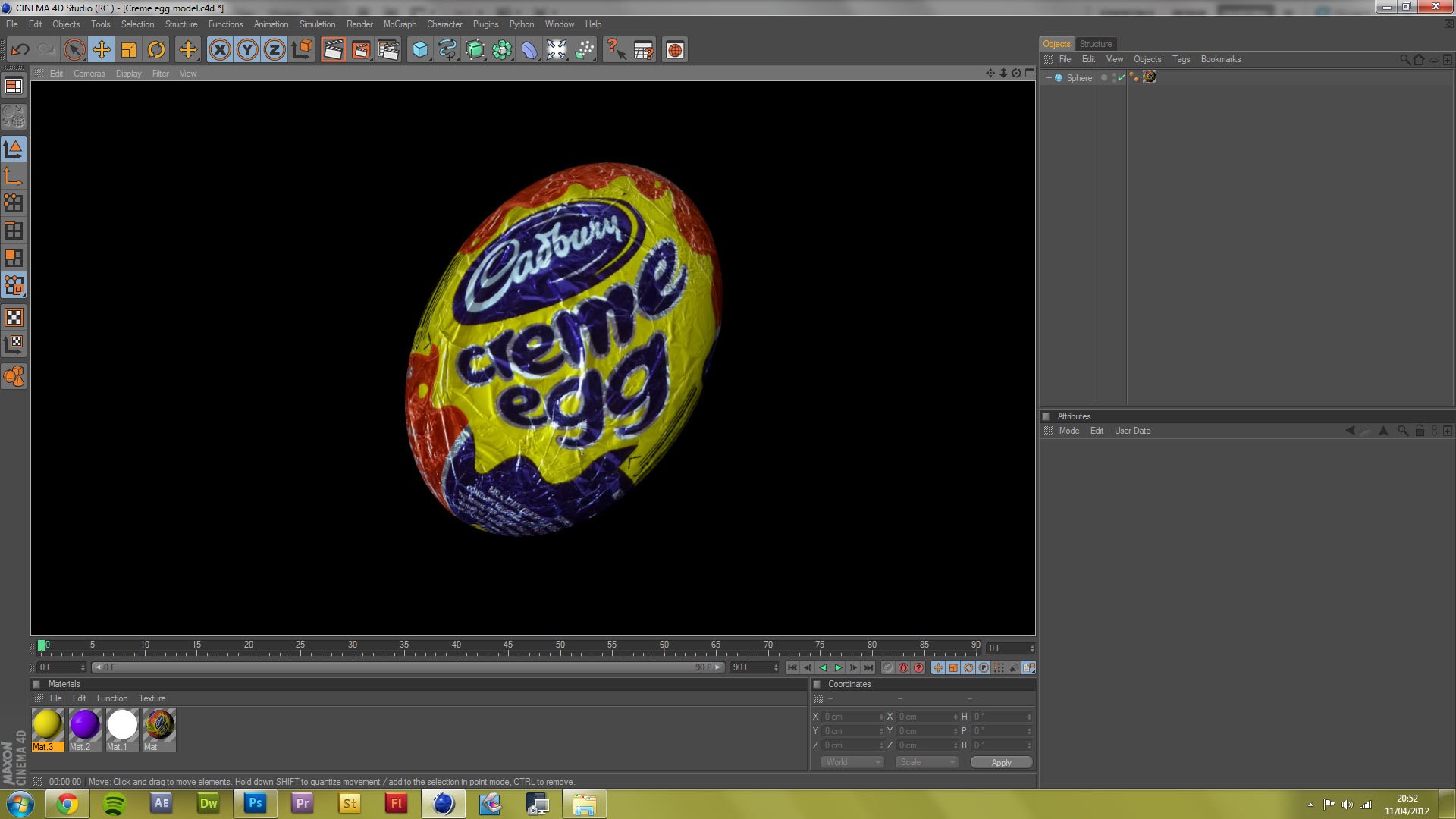 Creme Egg 3d Model