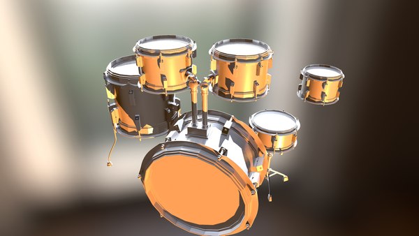3D drum kits model - TurboSquid 1404576