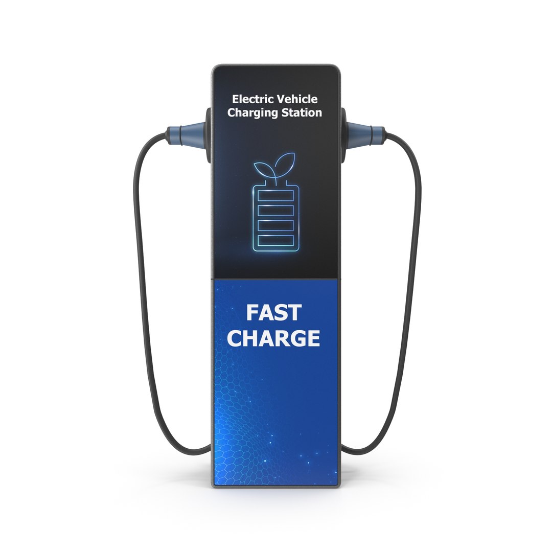 Electric Car Charger 3D Model - TurboSquid 2058735