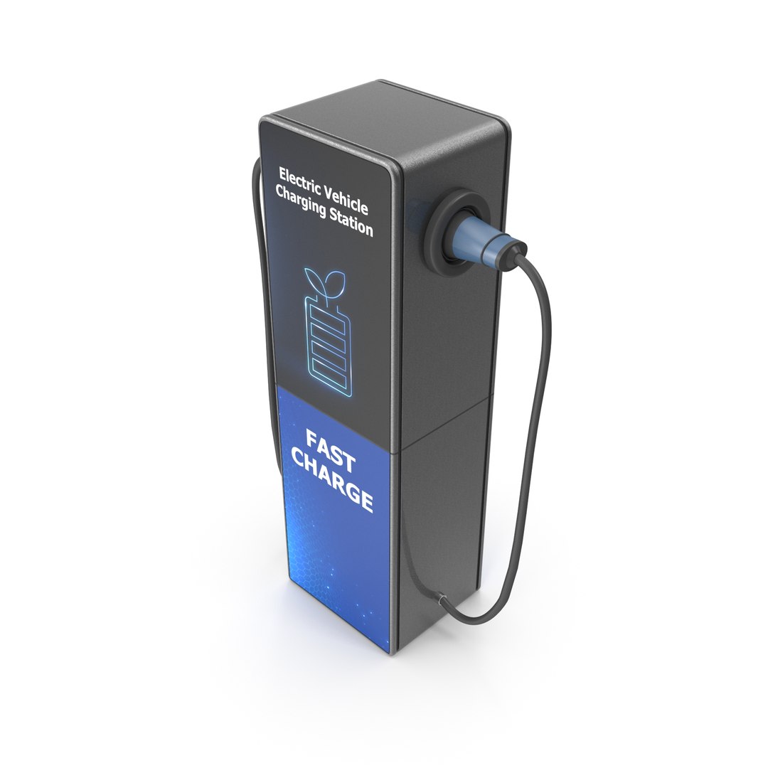 Electric Car Charger 3D Model - TurboSquid 2058735