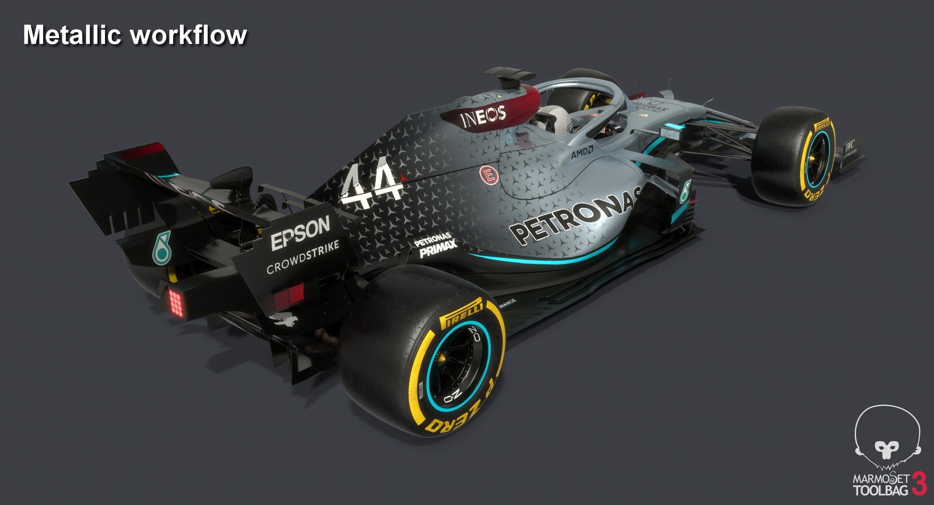 Mercedes f1 w11 formula 1 model - TurboSquid 1518501