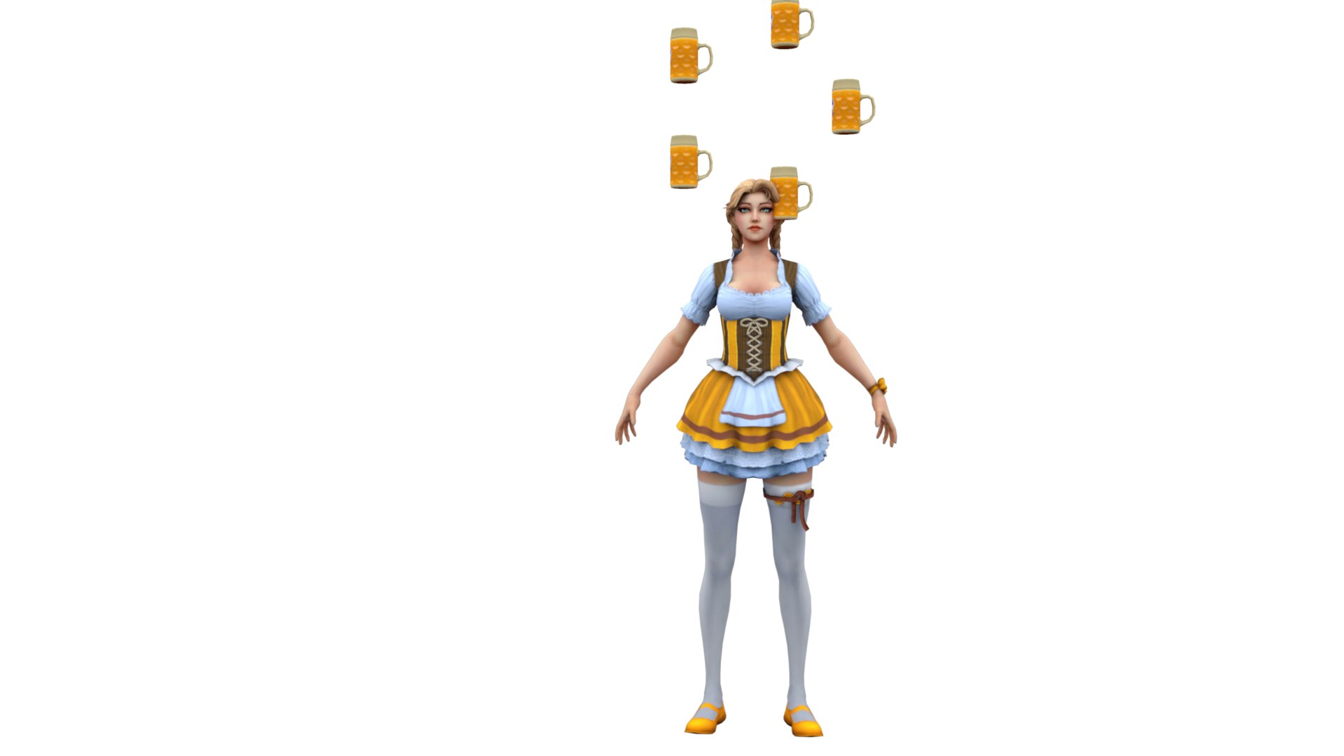3D Model Lovely Oktoberfest - TurboSquid 2161800